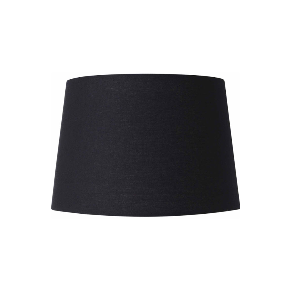 Linen Lamp Shade Medium Black 28cm – Orbit Lighting NZ