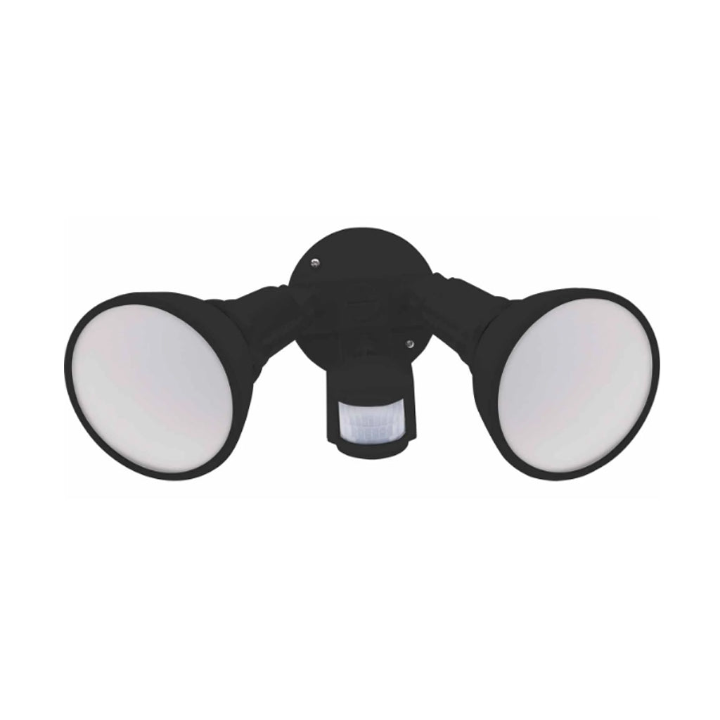 Twin Sensor Spotlight Black with PIR Sensor – Orbit Lighting NZ